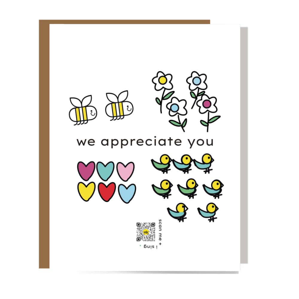 We Appreciate You Smile Songs Cards That Sing