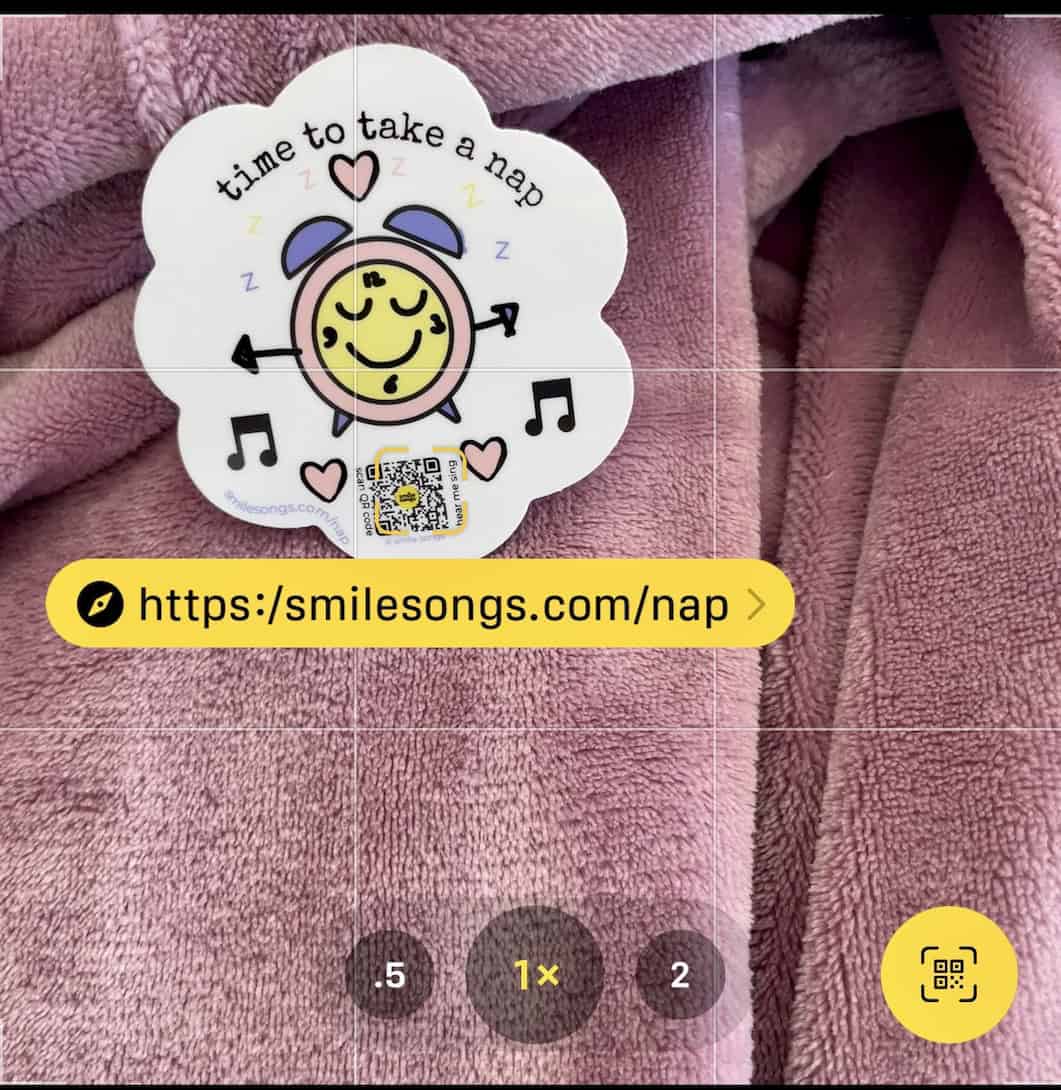Time to Nap - Smile Songs - musical nap time stickers, waterbottle, laptop