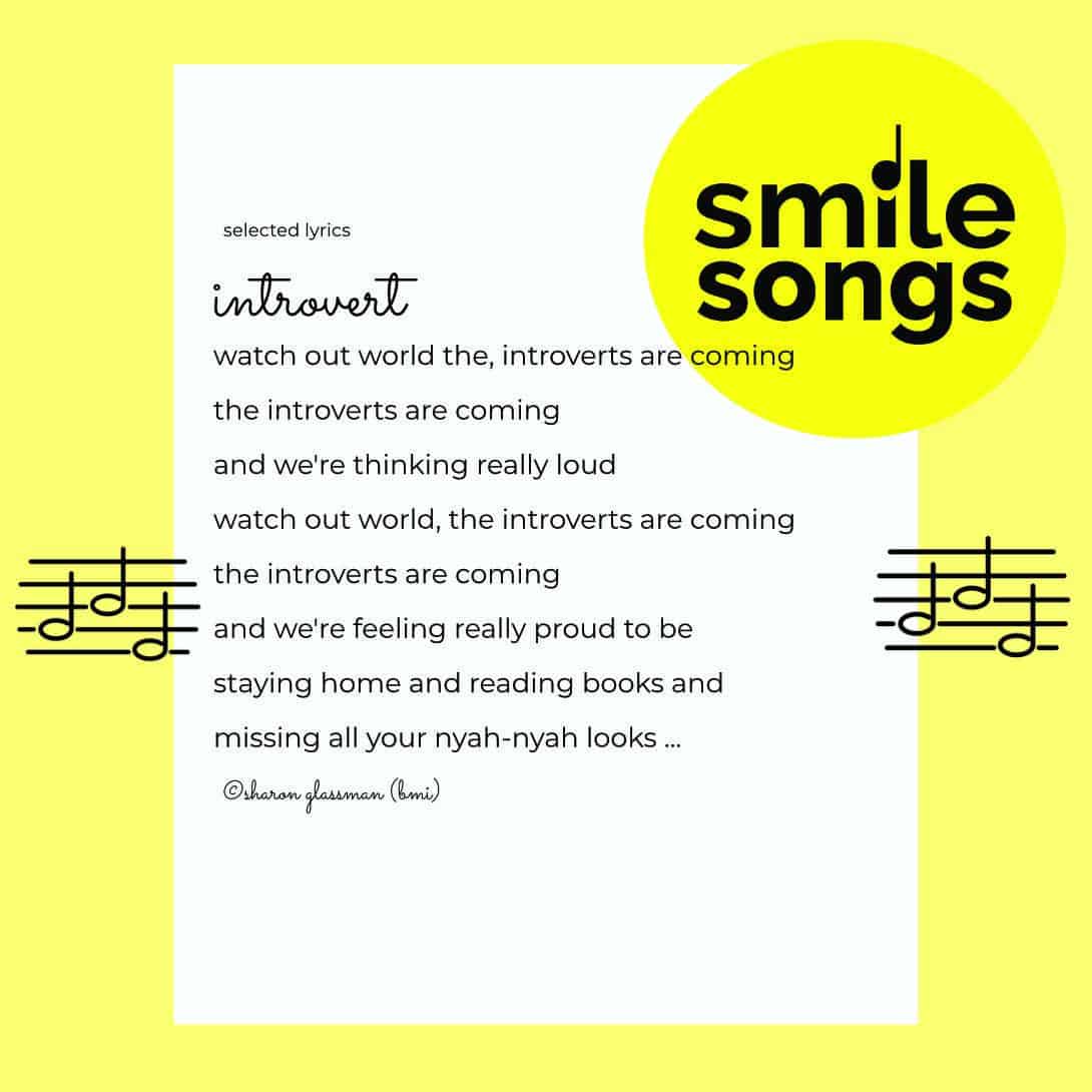 Introvert AF diecut sticker – Smile Songs