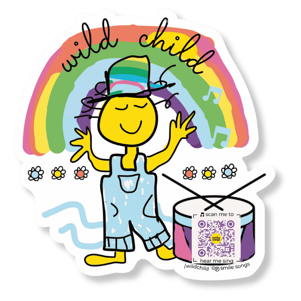 Wild Child Rainbow Magnet Smile Songs Musical Stickers Friendship wild-child-rainbow-magnet-smile-songs-musical-stickers-friendship