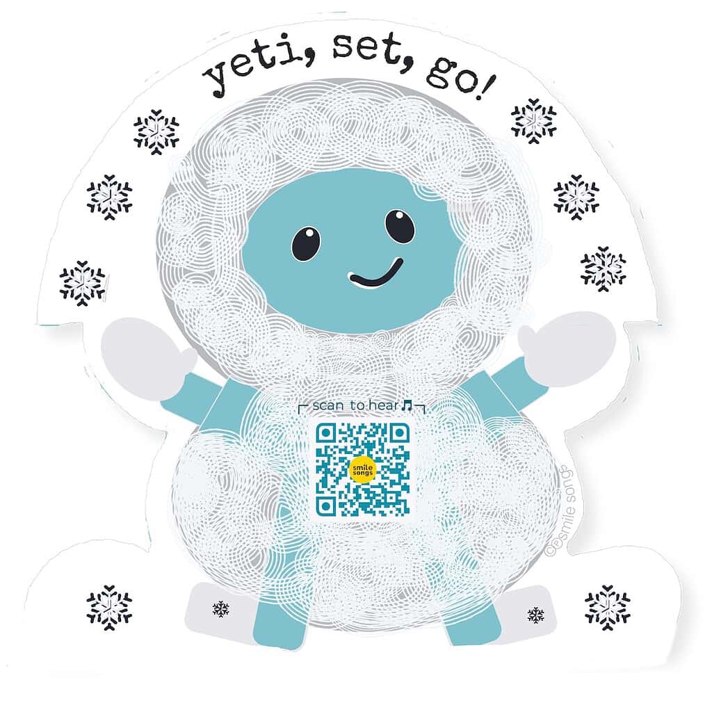Cute Yeti Sticker – Smile Songs